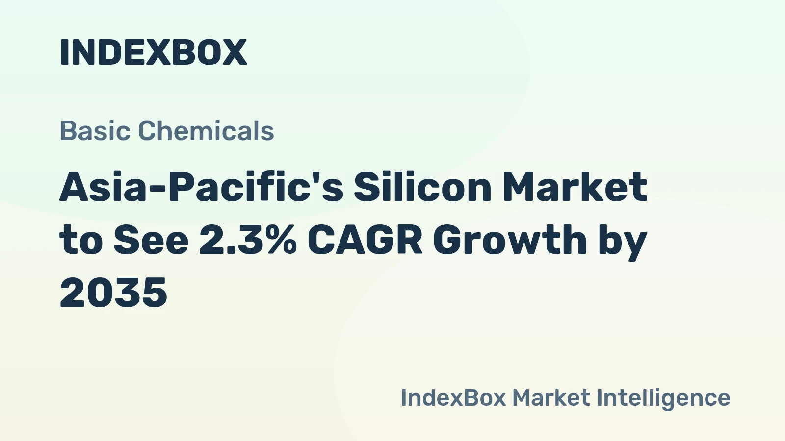 Asia-Pacific's Silicon Market to See 2.3% CAGR Growth by 2035