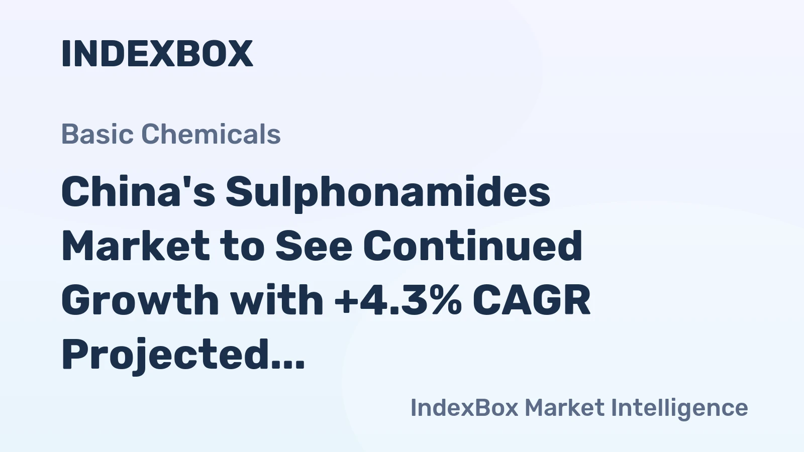 China's Sulphonamides Market to See Continued Growth with +4.3% CAGR Projected to Reach $1.4B by 2035