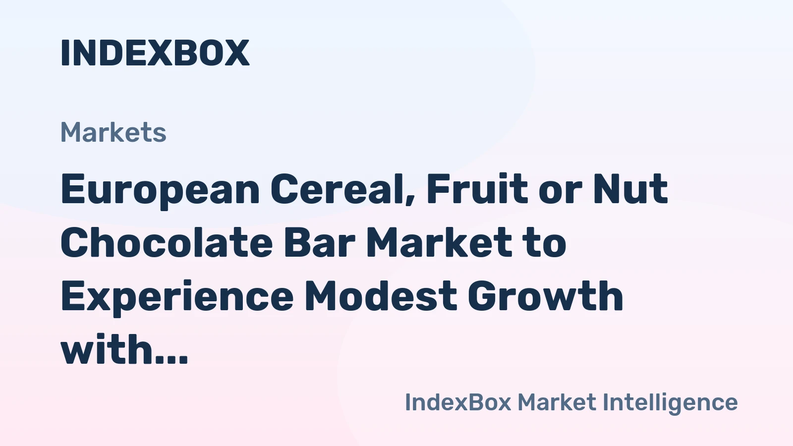European Cereal, Fruit or Nut Chocolate Bar Market to Experience Modest Growth with Anticipated CAGR of +0.9% from 2024-2035