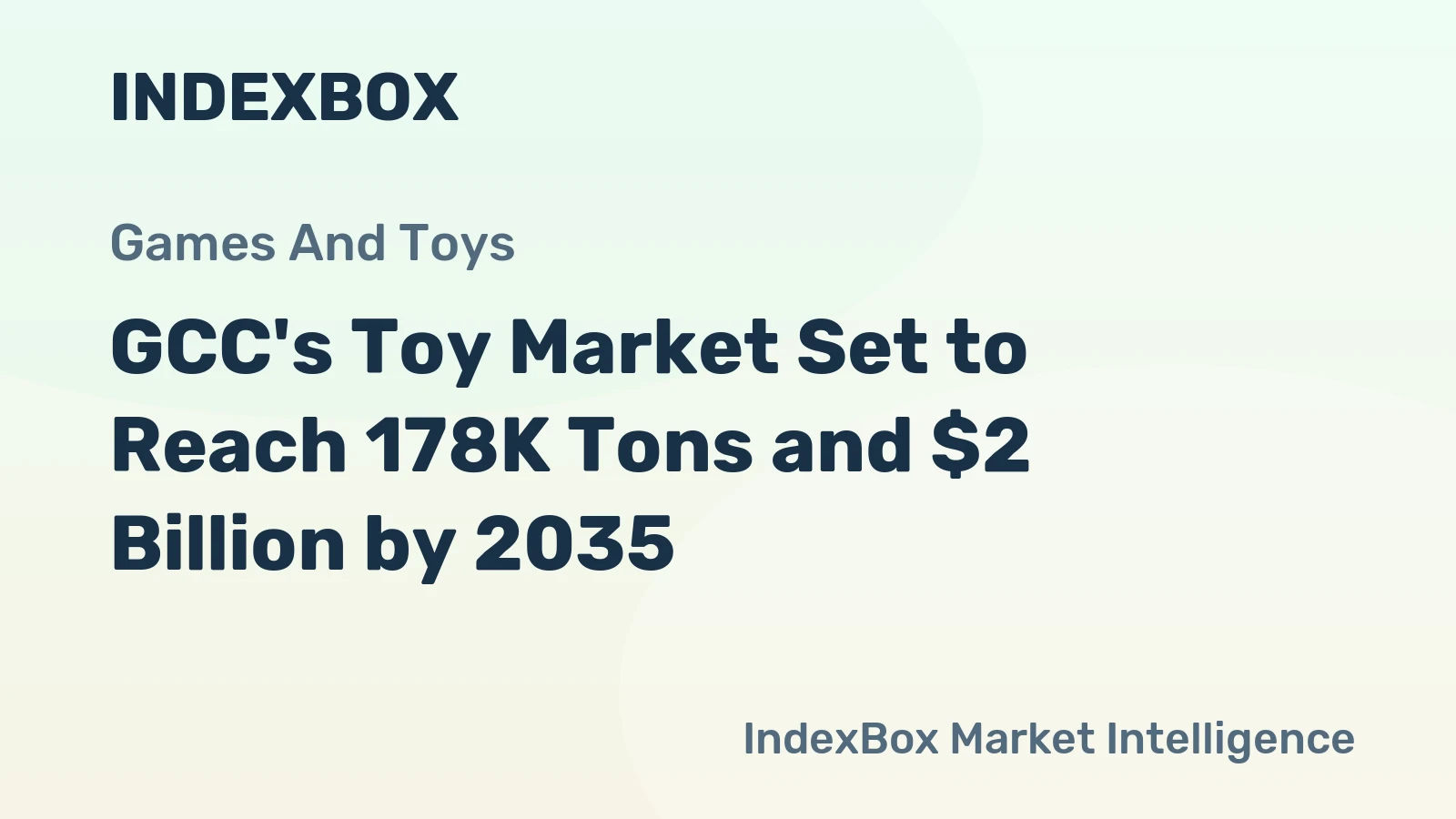 GCC's Toy Market Set to Reach 178K Tons and $2 Billion by 2035