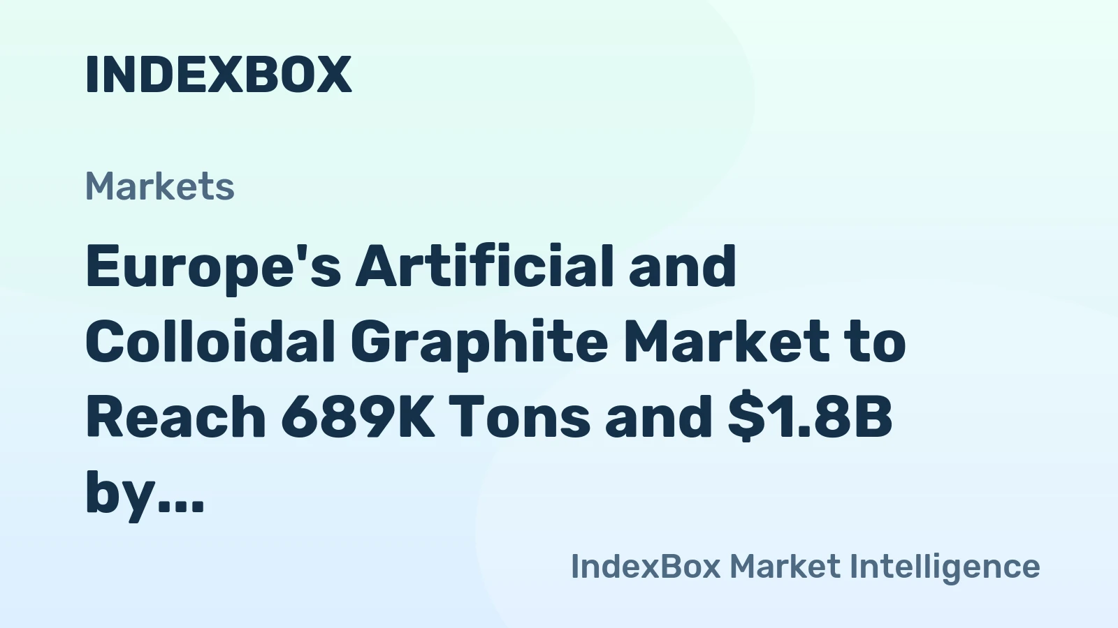 Europe's Artificial and Colloidal Graphite Market to Reach 689K Tons and $1.8B by 2035