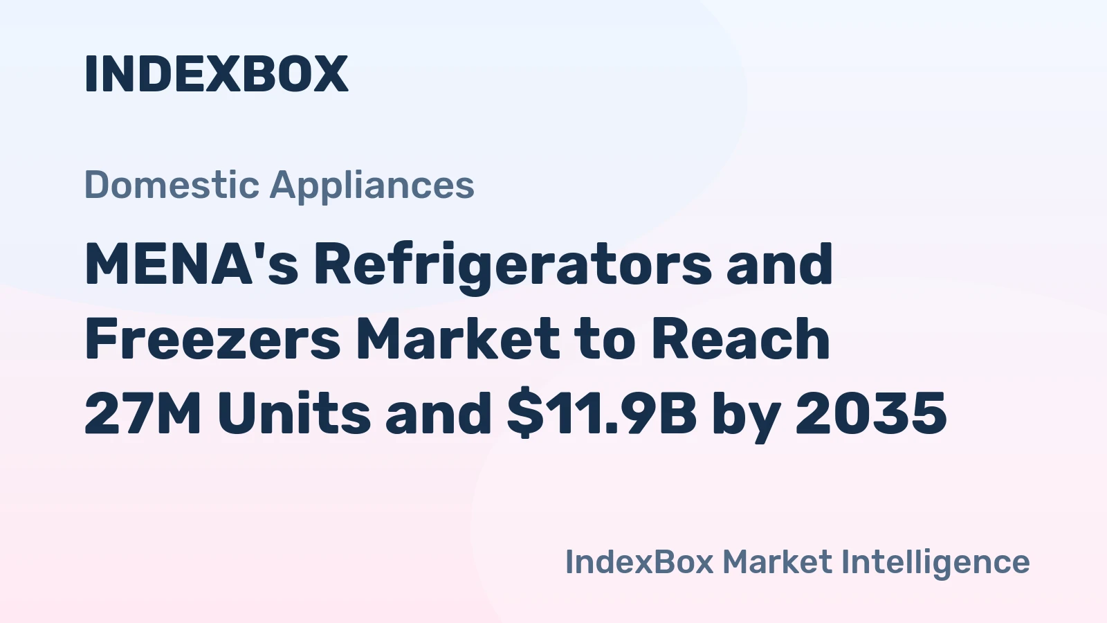 MENA's Refrigerators and Freezers Market to Reach 27M Units and $11.9B by 2035