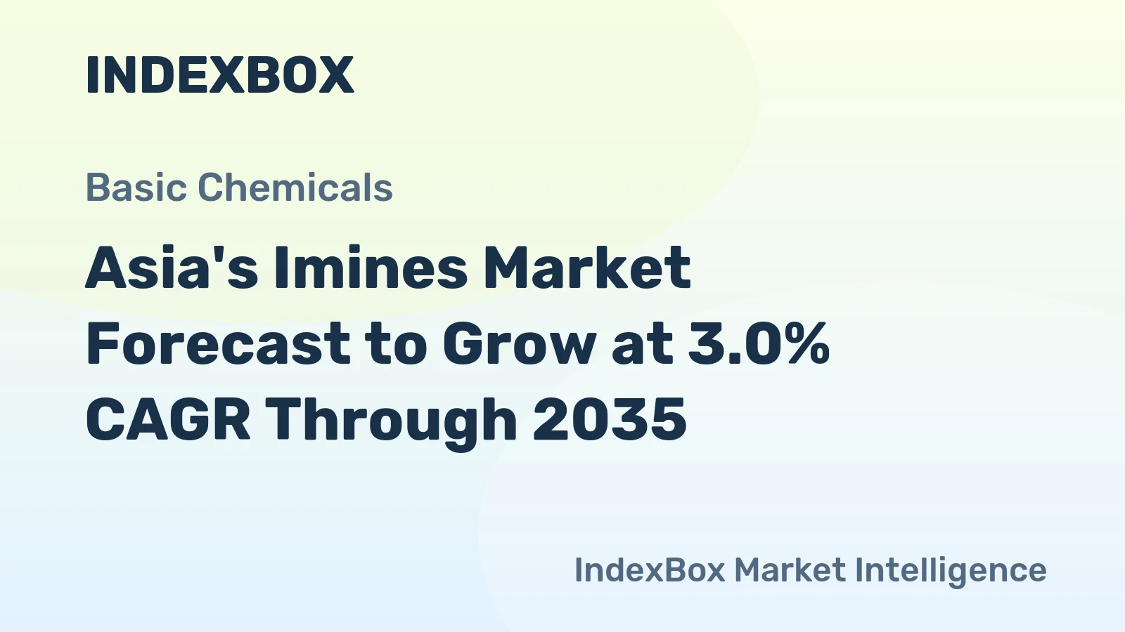 Asia's Imines Market Forecast to Grow at 3.0% CAGR Through 2035