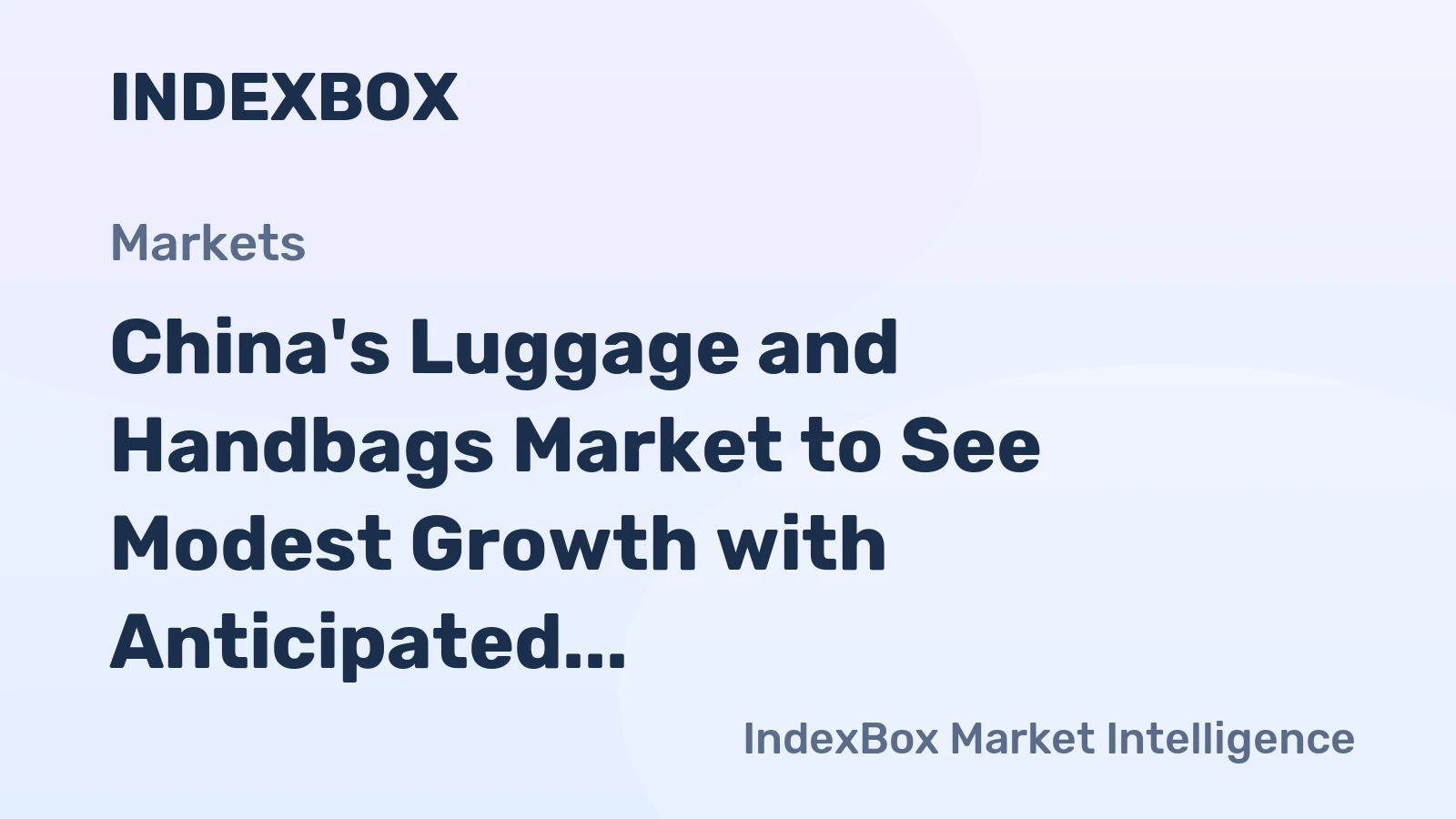 China's Luggage and Handbags Market to See Modest Growth with Anticipated CAGR of +0.2% from 2024-2035