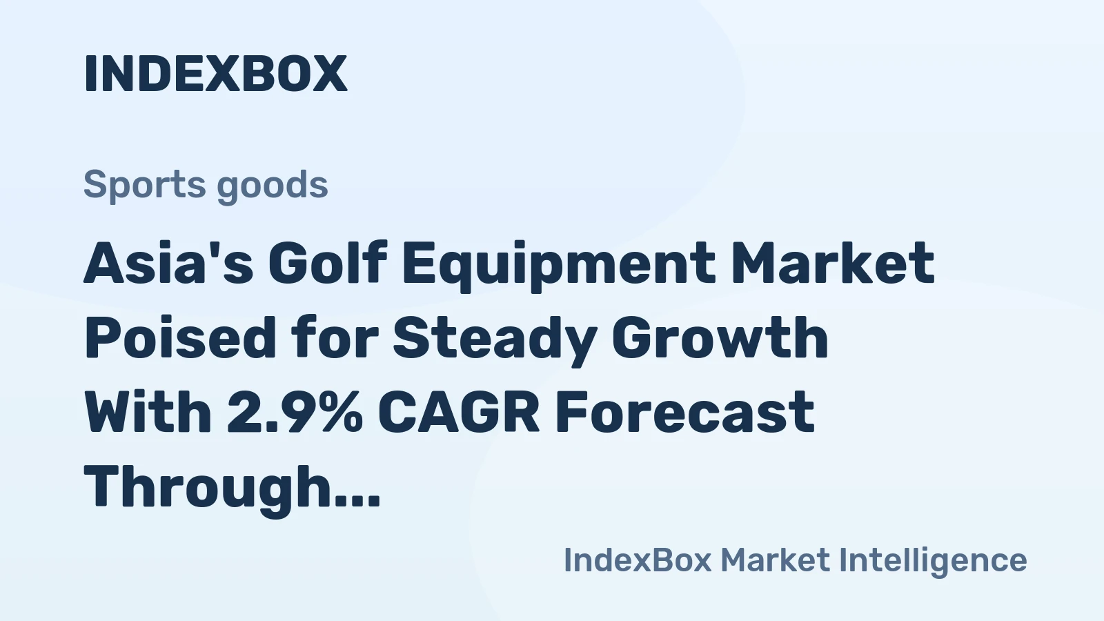 Asia's Golf Equipment Market Poised for Steady Growth With 2.9% CAGR Forecast Through 2035