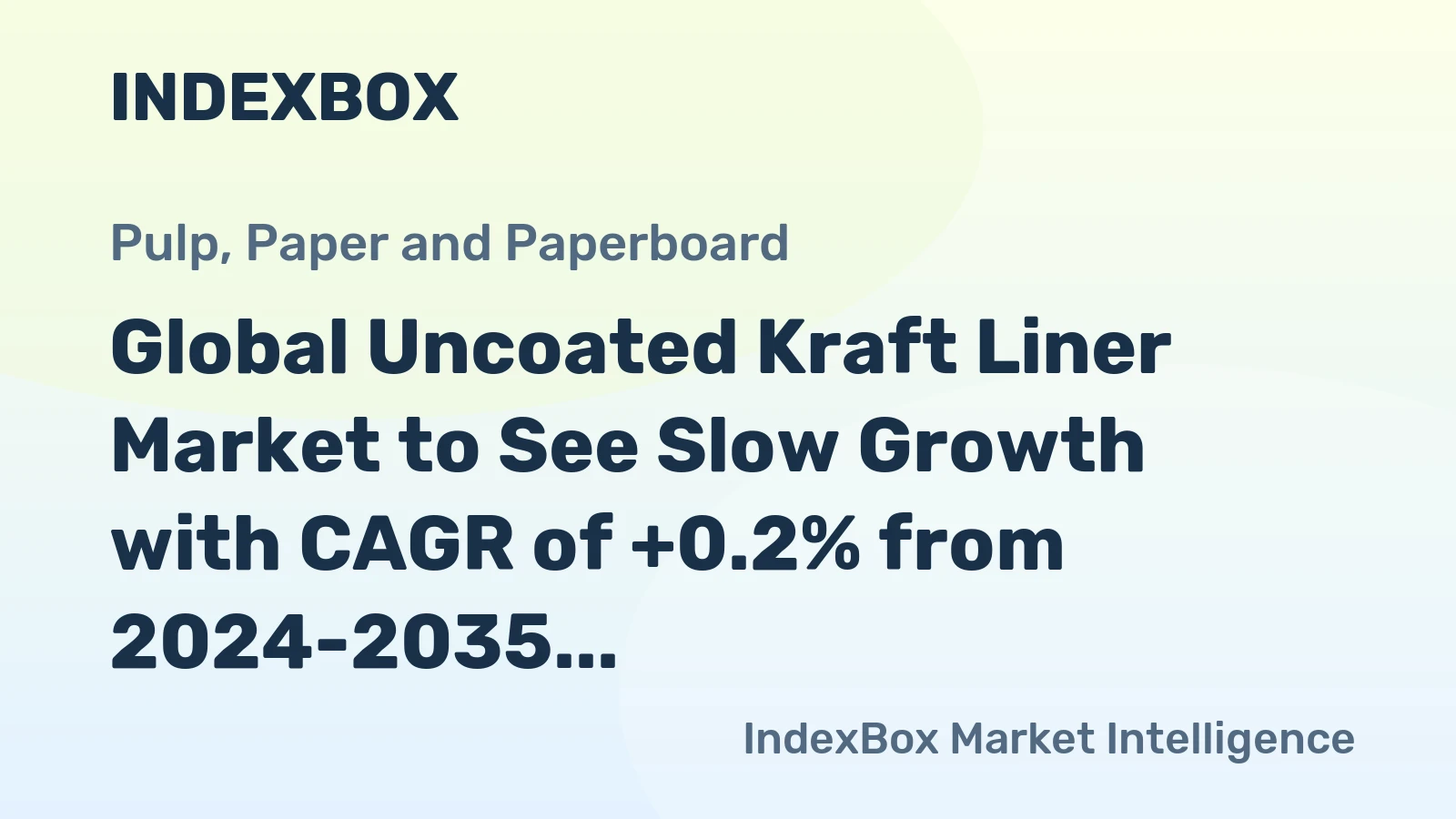 Global Uncoated Kraft Liner Market to See Slow Growth with CAGR of +0.2% from 2024-2035