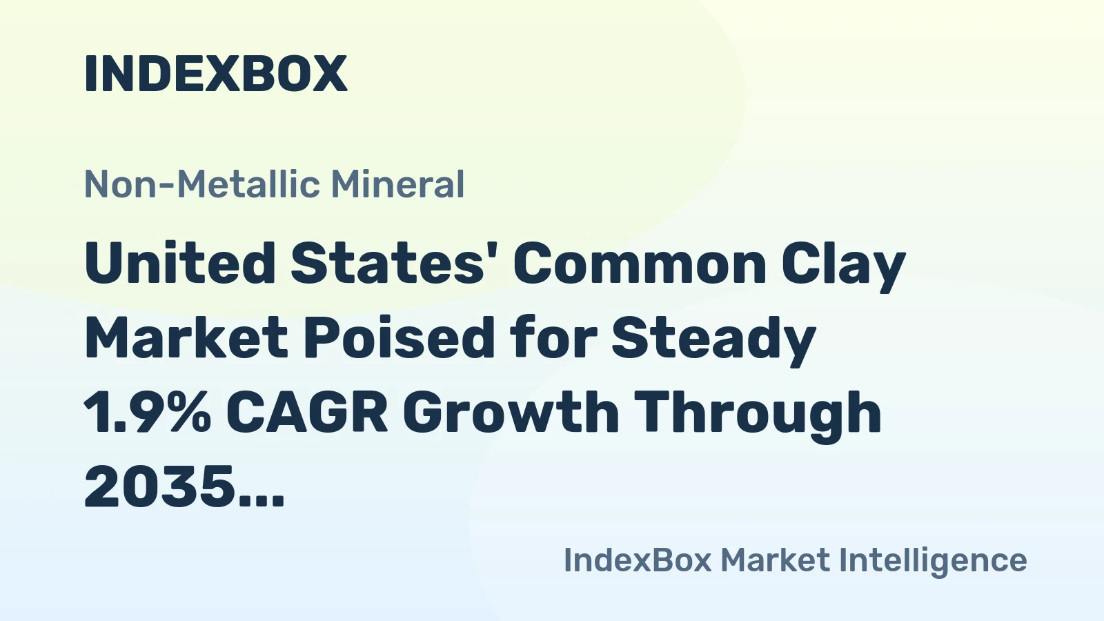 United States' Common Clay Market Poised for Steady 1.9% CAGR Growth Through 2035