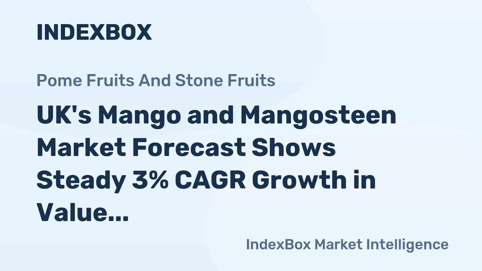 UK's Mango and Mangosteen Market Forecast Shows Steady 3% CAGR Growth in Value Through 2035