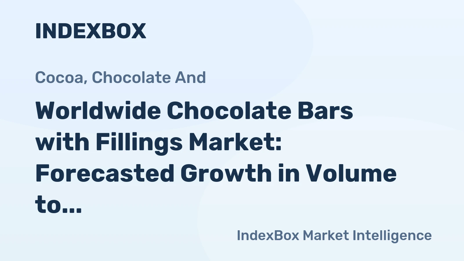 Worldwide Chocolate Bars with Fillings Market: Forecasted Growth in Volume to 11M Tons and Value to $70.1B by 2035