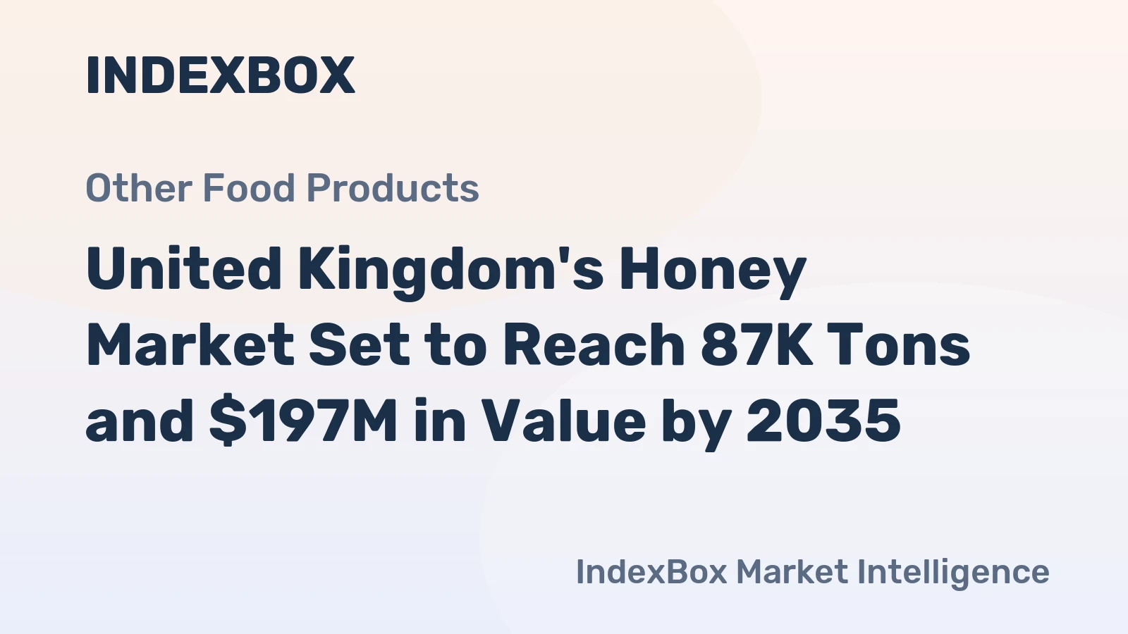 United Kingdom's Honey Market Set to Reach 87K Tons and $197M in Value by 2035
