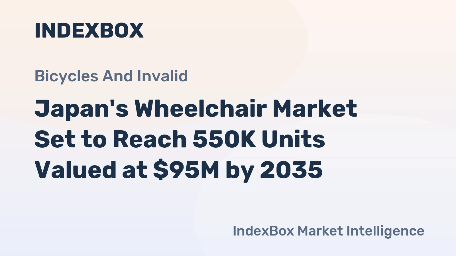 Japan's Wheelchair Market Set to Reach 550K Units Valued at $95M by 2035