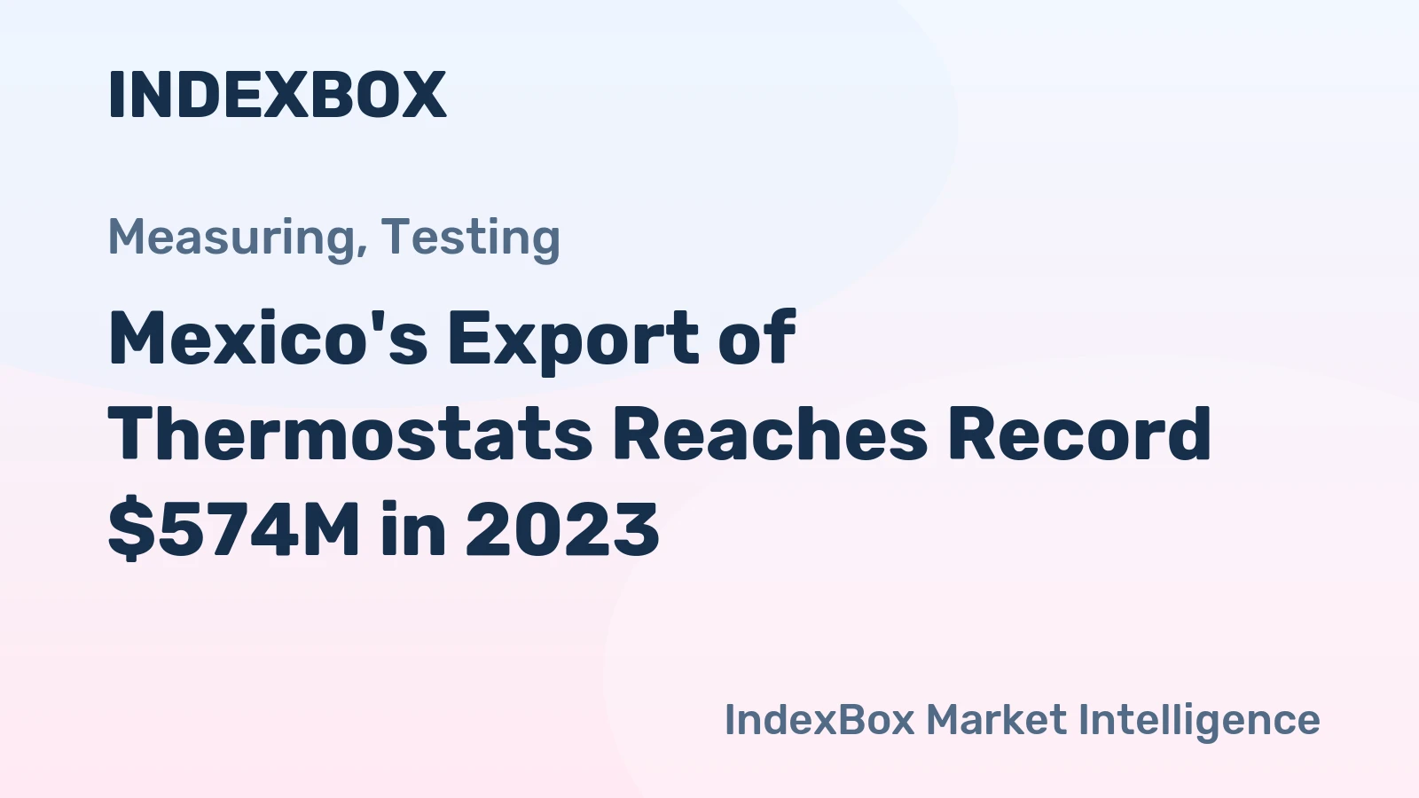 Mexico's Export of Thermostats Reaches Record $574M in 2023
