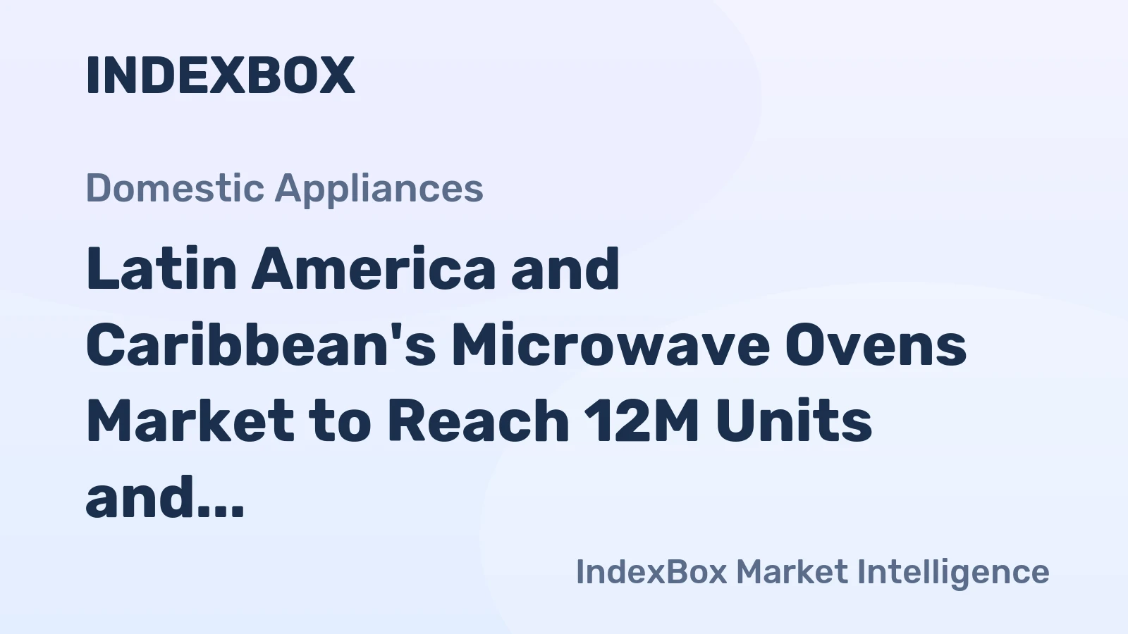 Latin America and Caribbean's Microwave Ovens Market to Reach 12M Units and $1.2B by 2035