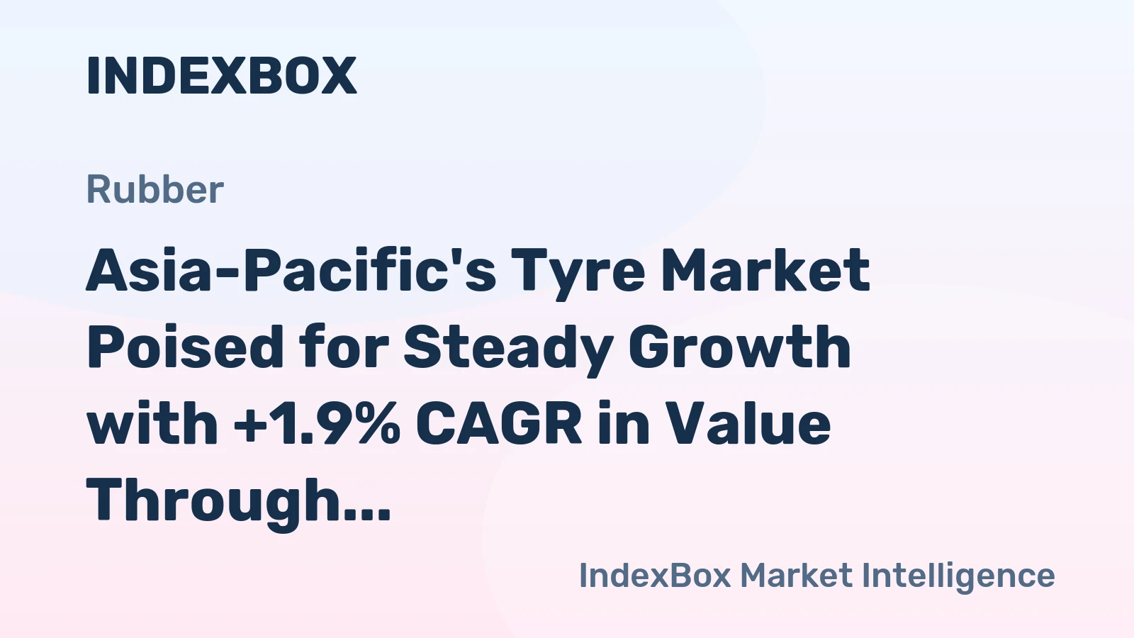 Asia-Pacific's Tyre Market Poised for Steady Growth with +1.9% CAGR in Value Through 2035