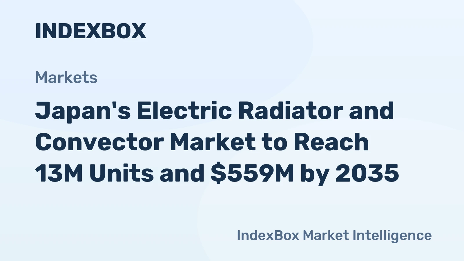 Japan's Electric Radiator and Convector Market to Reach 13M Units and $559M by 2035