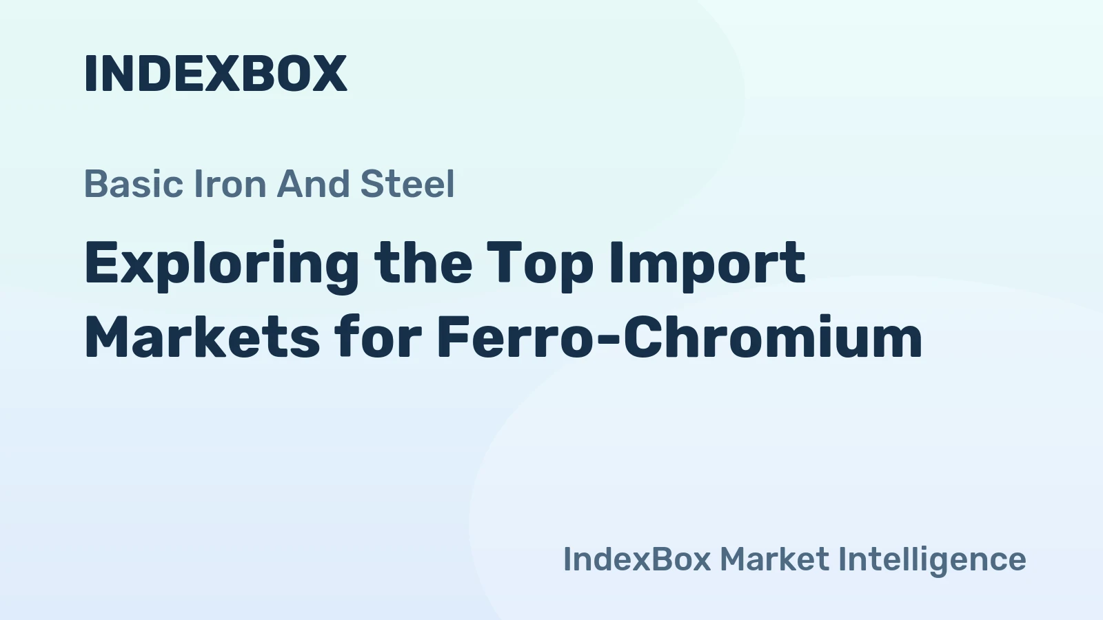 Exploring the Top Import Markets for Ferro-Chromium