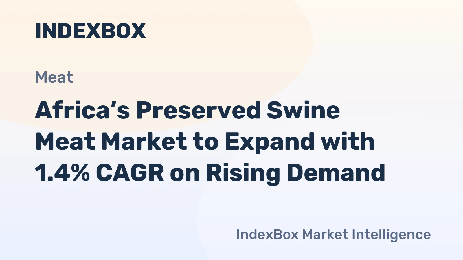 Africa’s Preserved Swine Meat Market to Expand with 1.4% CAGR on Rising Demand