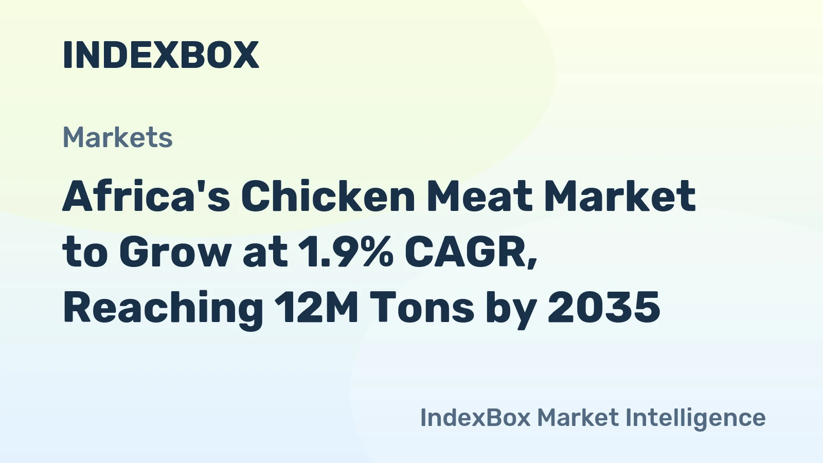 Africa's Chicken Meat Market to Grow at 1.9% CAGR, Reaching 12M Tons by 2035