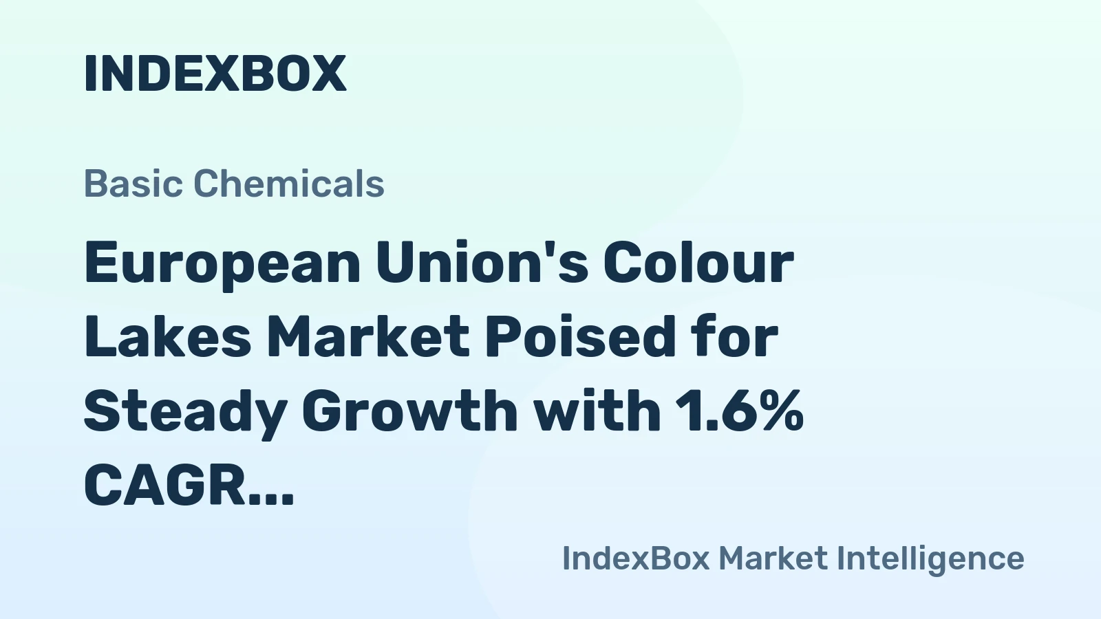 European Union's Colour Lakes Market Poised for Steady Growth with 1.6% CAGR Through 2035