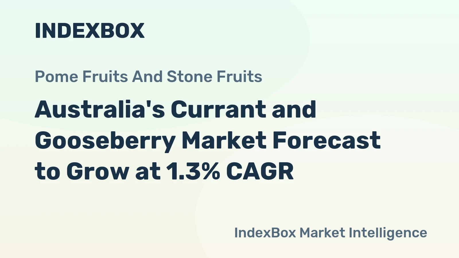 Australia's Currant and Gooseberry Market Forecast to Grow at 1.3% CAGR