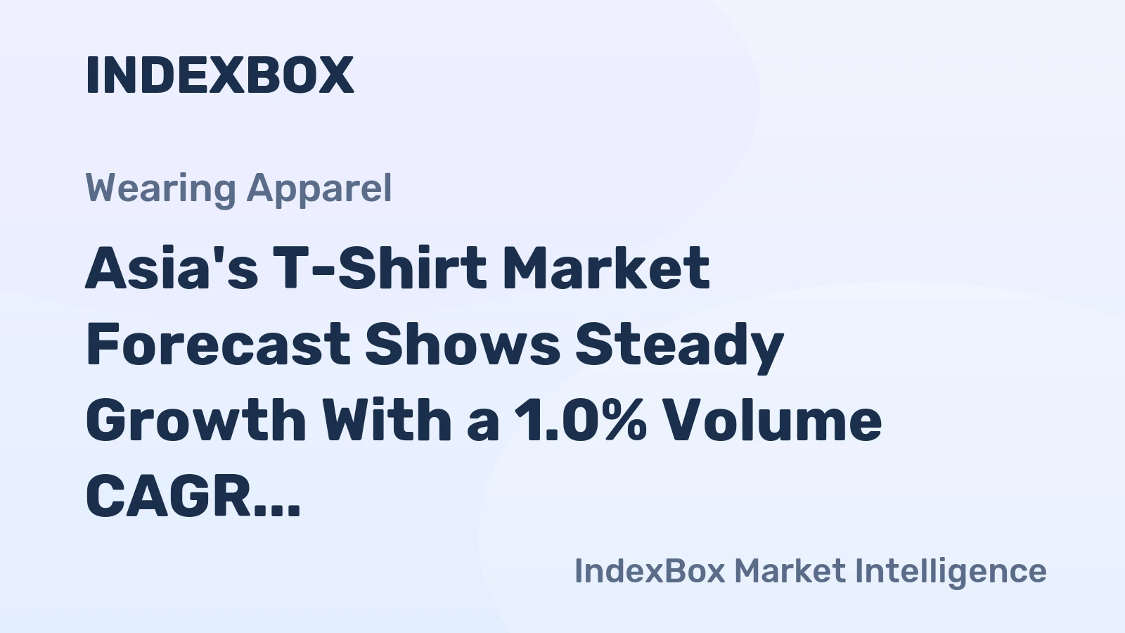 Asia's T-Shirt Market Forecast Shows Steady Growth With a 1.0% Volume CAGR Through 2035