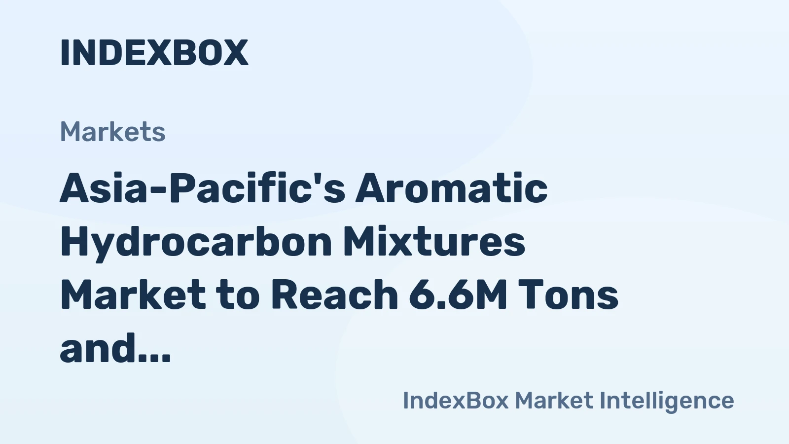 Asia-Pacific's Aromatic Hydrocarbon Mixtures Market to Reach 6.6M Tons and $6.1B by 2035, Driven by Rising Demand