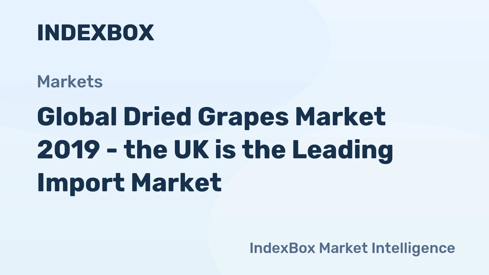 Global Dried Grapes Market 2019 - the UK is the Leading Import Market
