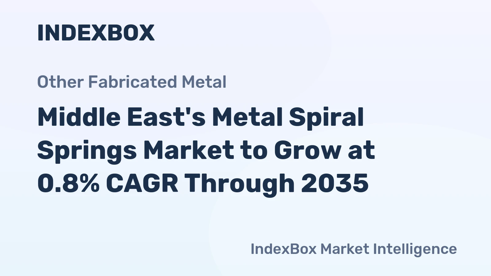 Middle East's Metal Spiral Springs Market to Grow at 0.8% CAGR Through 2035