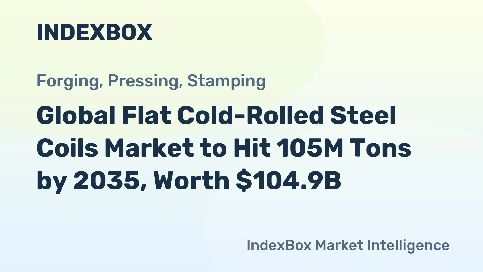 Global Flat Cold-Rolled Steel Coils Market to Hit 105M Tons by 2035, Worth $104.9B