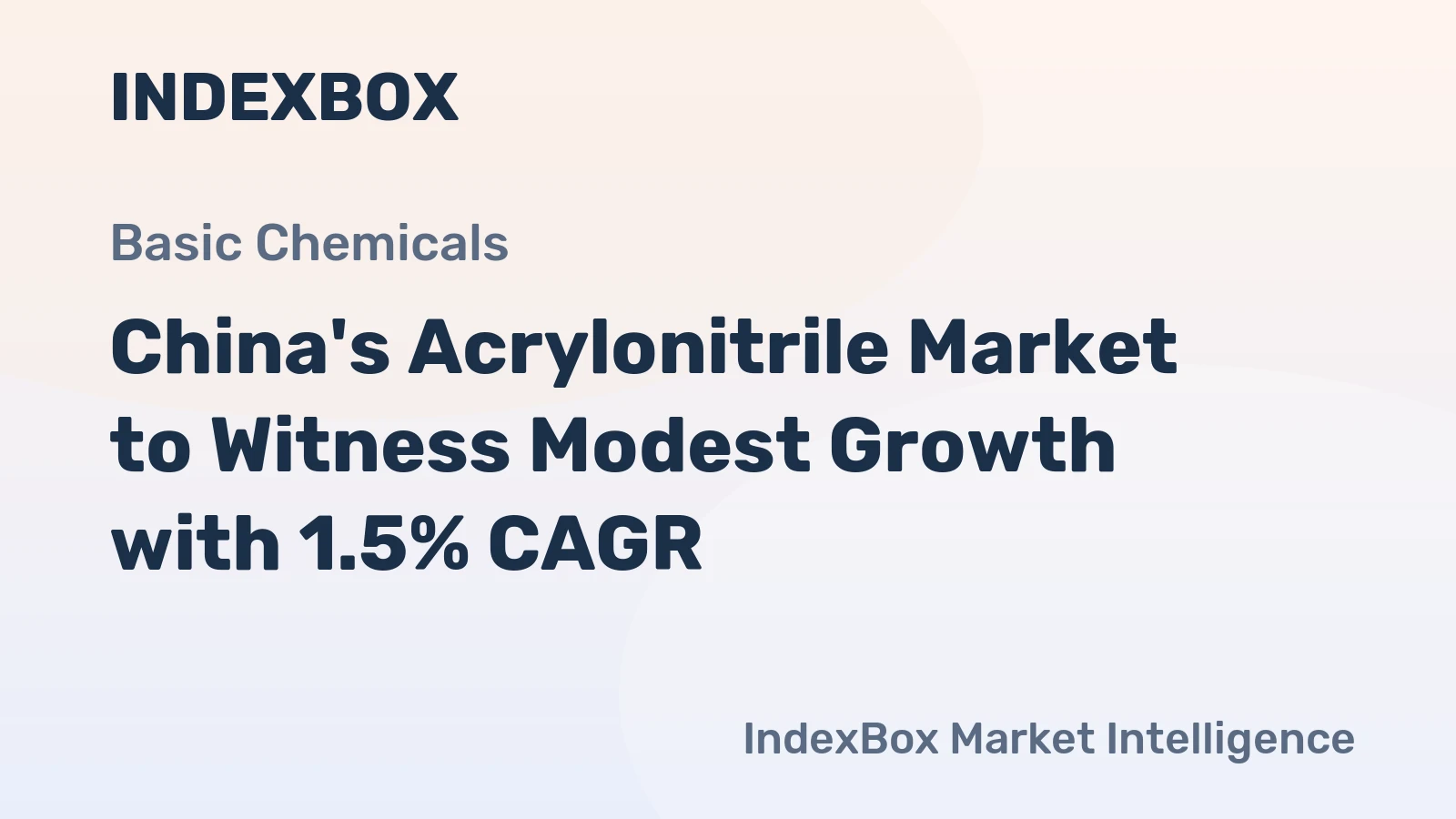 China's Acrylonitrile Market to Witness Modest Growth with 1.5% CAGR