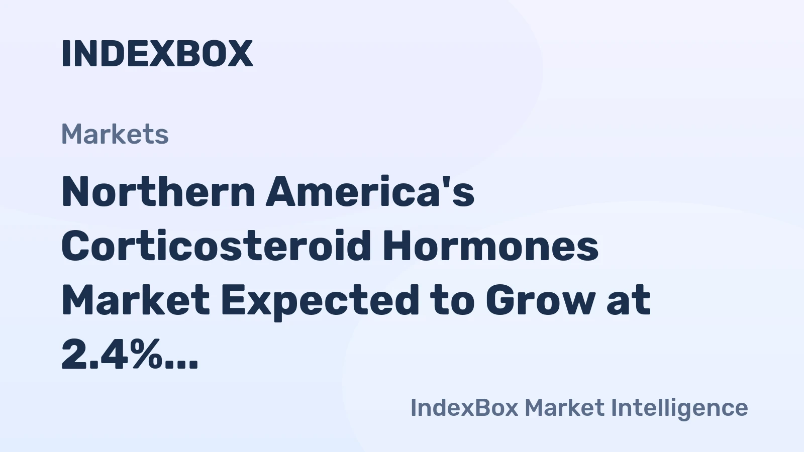 Northern America's Corticosteroid Hormones Market Expected to Grow at 2.4% CAGR Over Next Decade