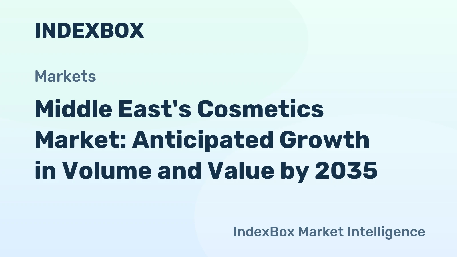 Middle East's Cosmetics Market: Anticipated Growth in Volume and Value by 2035