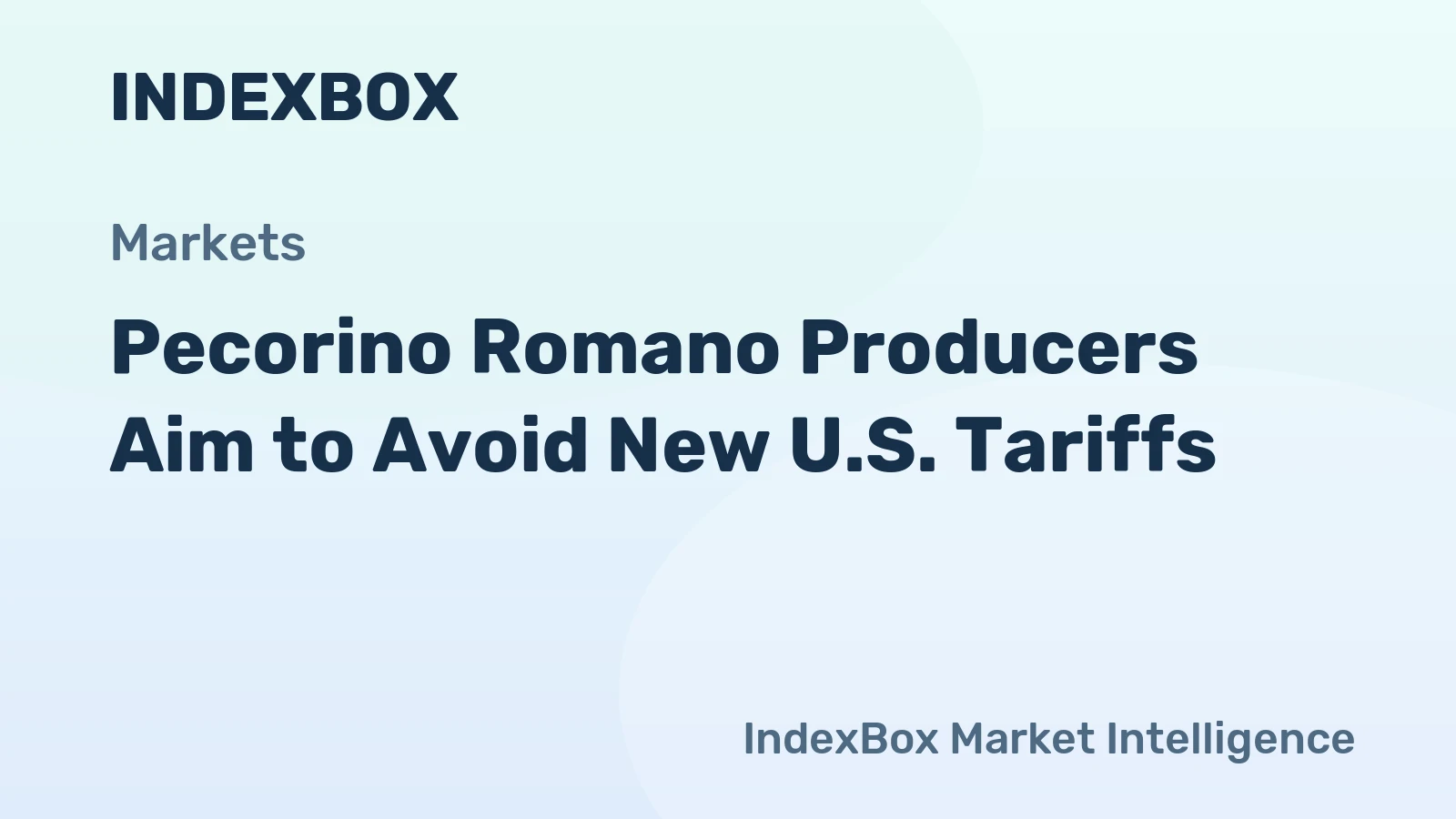 Pecorino Romano Producers Aim to Avoid New U.S. Tariffs