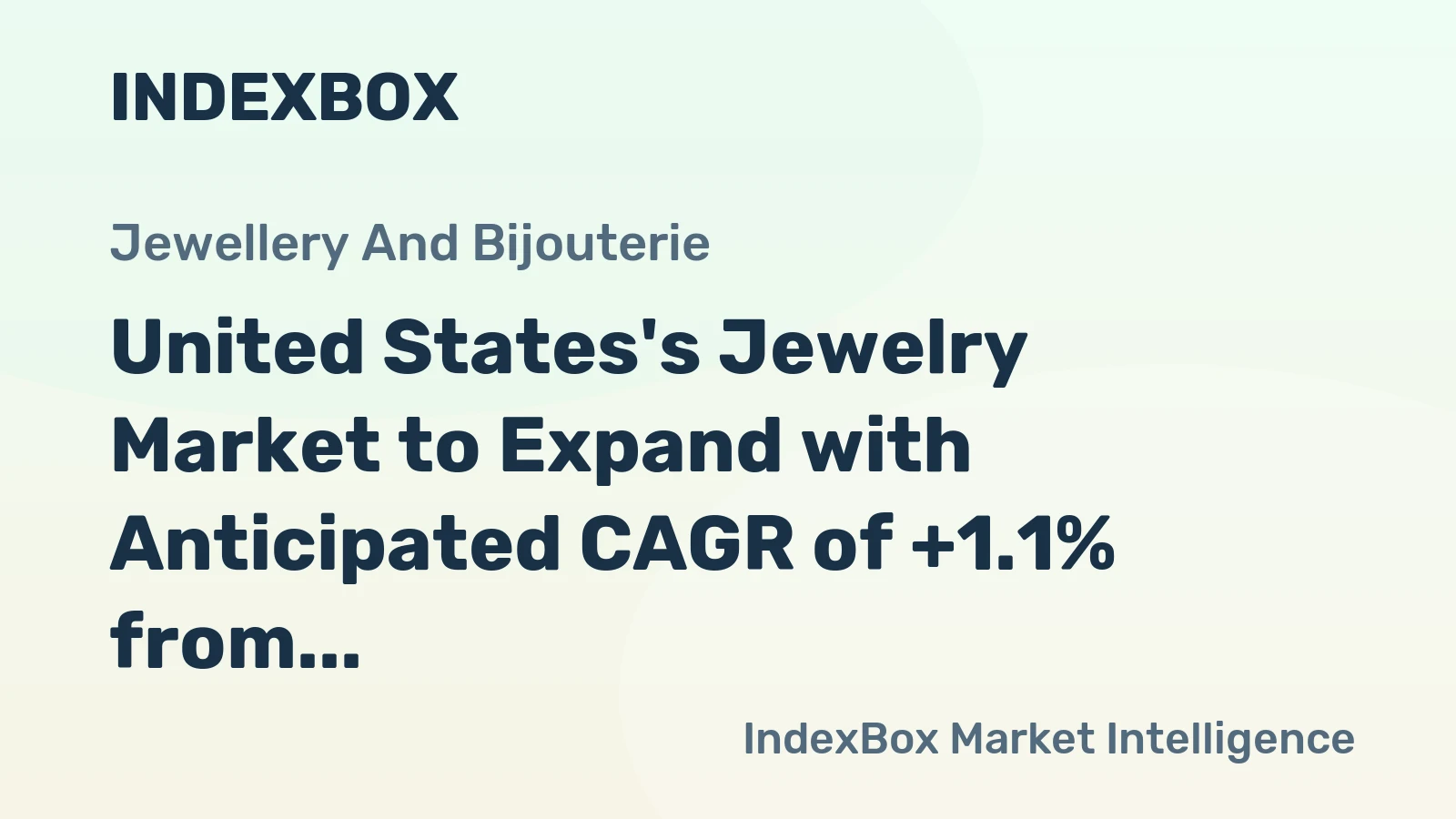 United States's Jewelry Market to Expand with Anticipated CAGR of +1.1% from 2024 to 2035