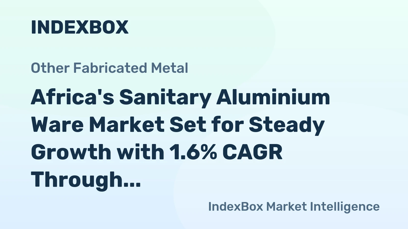 Africa's Sanitary Aluminium Ware Market Set for Steady Growth with 1.6% CAGR Through 2035