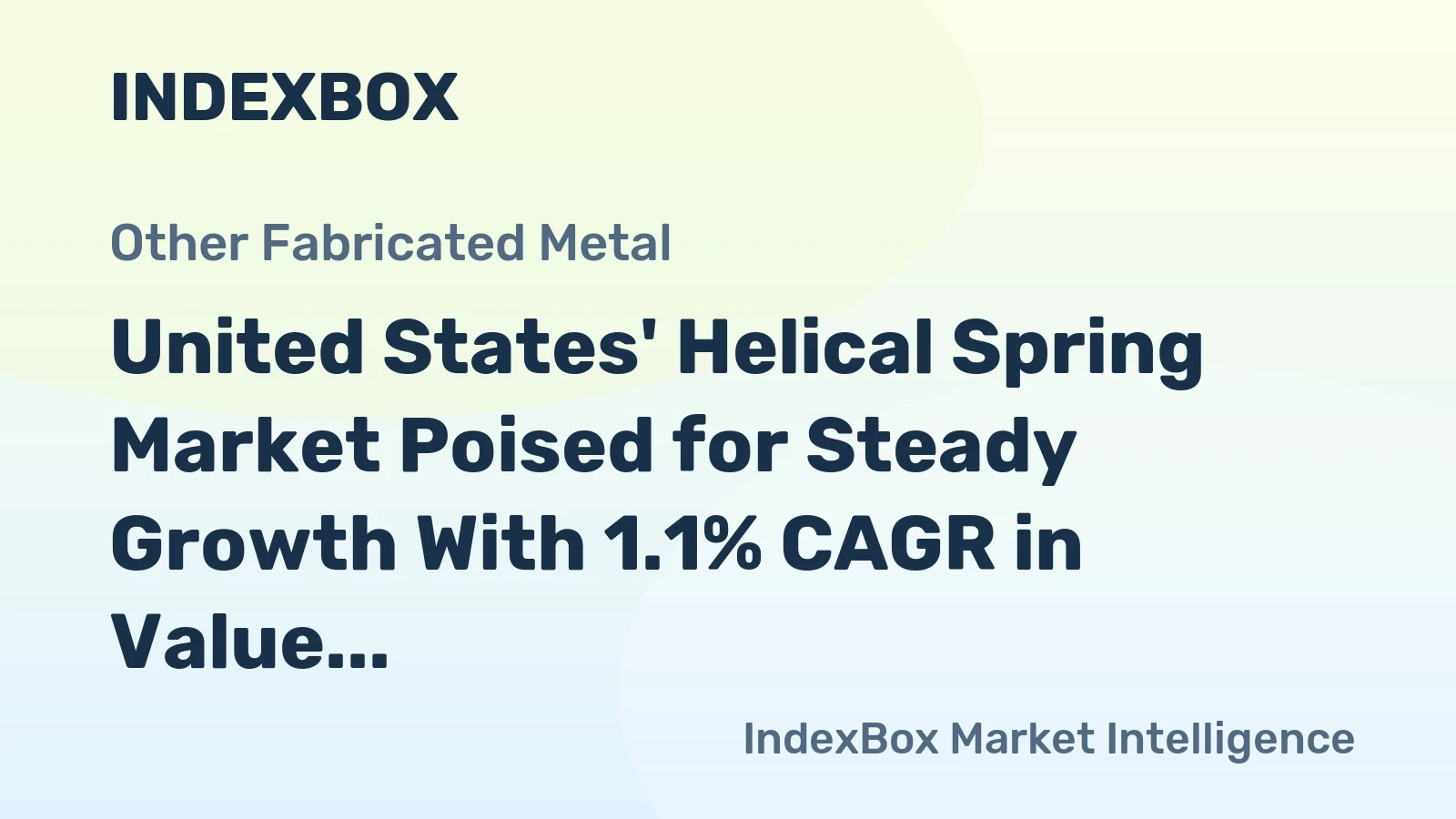 United States' Helical Spring Market Poised for Steady Growth With 1.1% CAGR in Value Through 2035