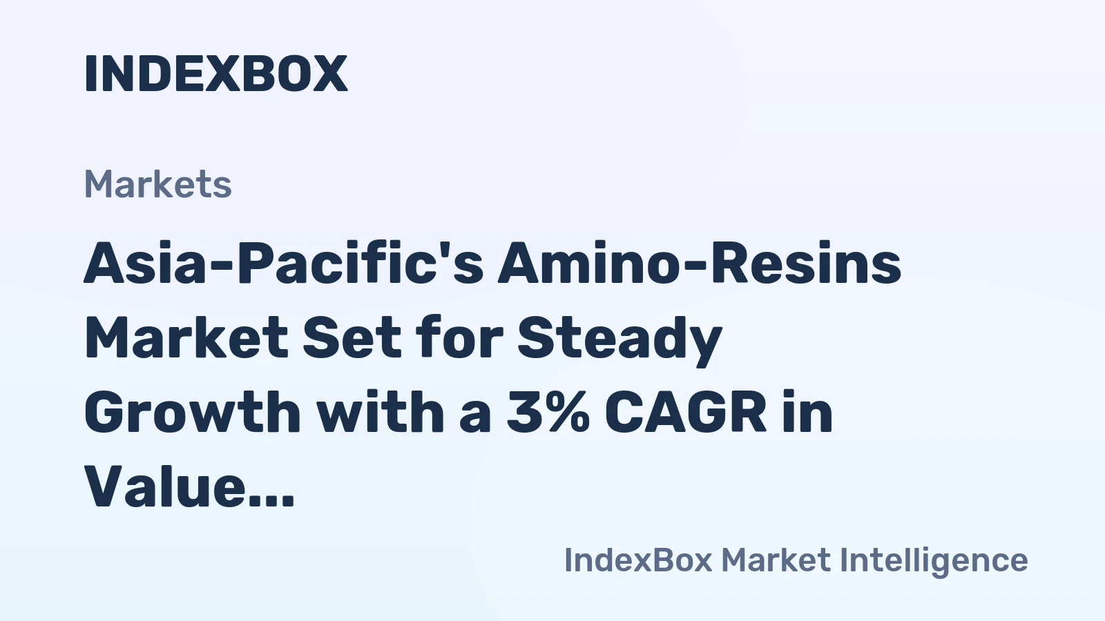 Asia-Pacific's Amino-Resins Market Set for Steady Growth with a 3% CAGR in Value Through 2035