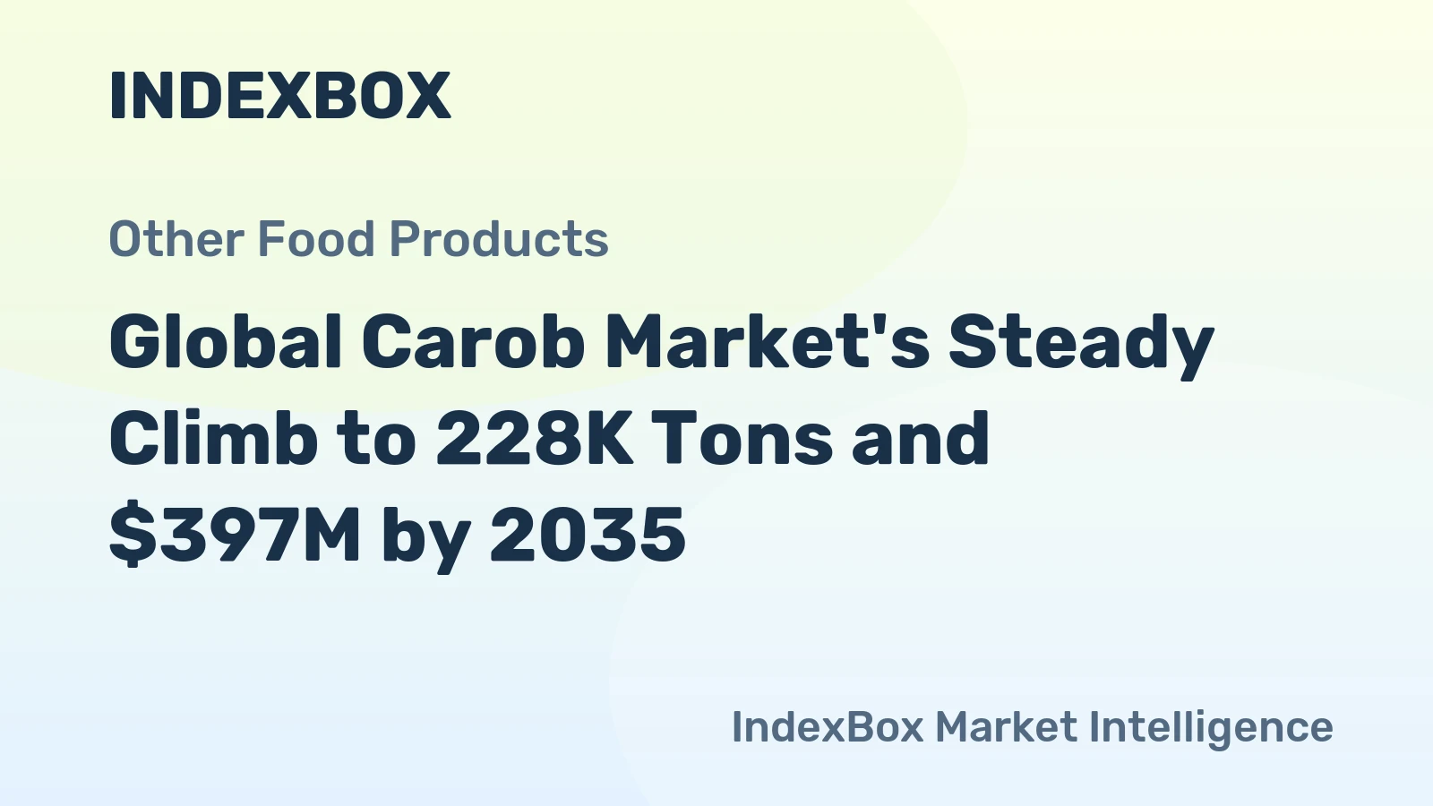 Global Carob Market's Steady Climb to 228K Tons and $397M by 2035