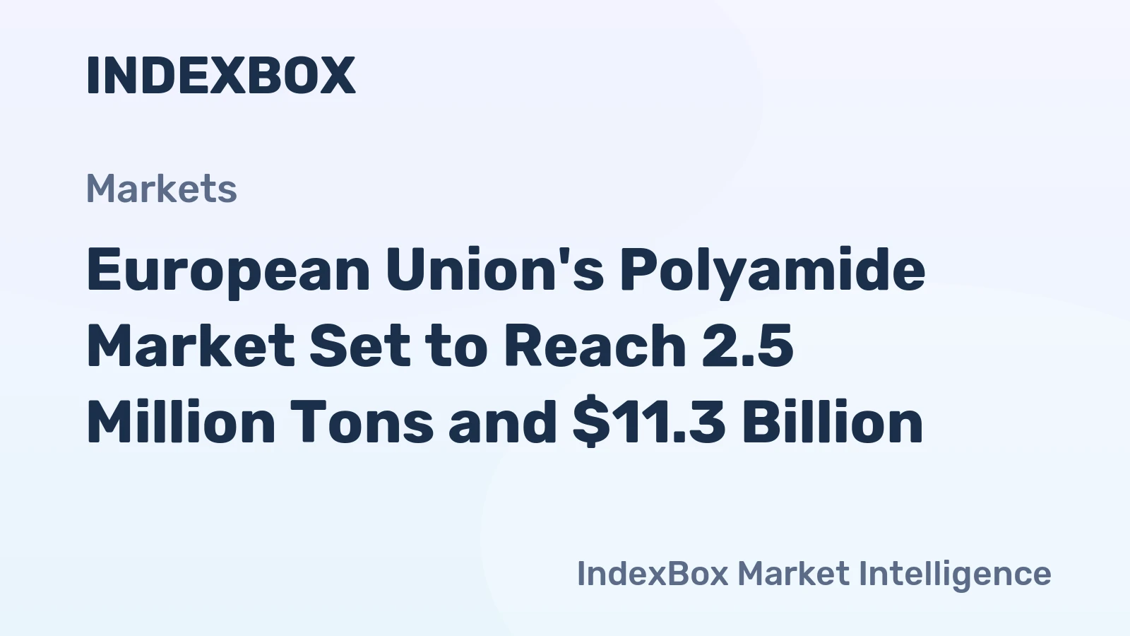 European Union's Polyamide Market Set to Reach 2.5 Million Tons and $11.3 Billion