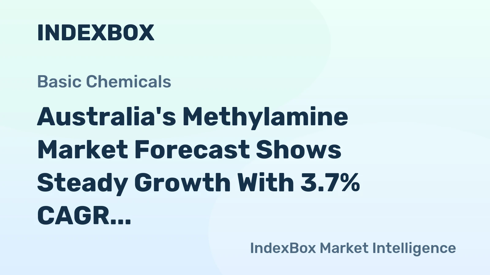 Australia's Methylamine Market Forecast Shows Steady Growth With 3.7% CAGR in Value
