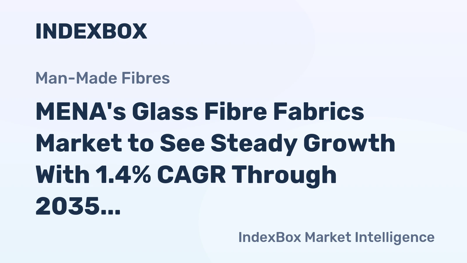 MENA's Glass Fibre Fabrics Market to See Steady Growth With 1.4% CAGR Through 2035