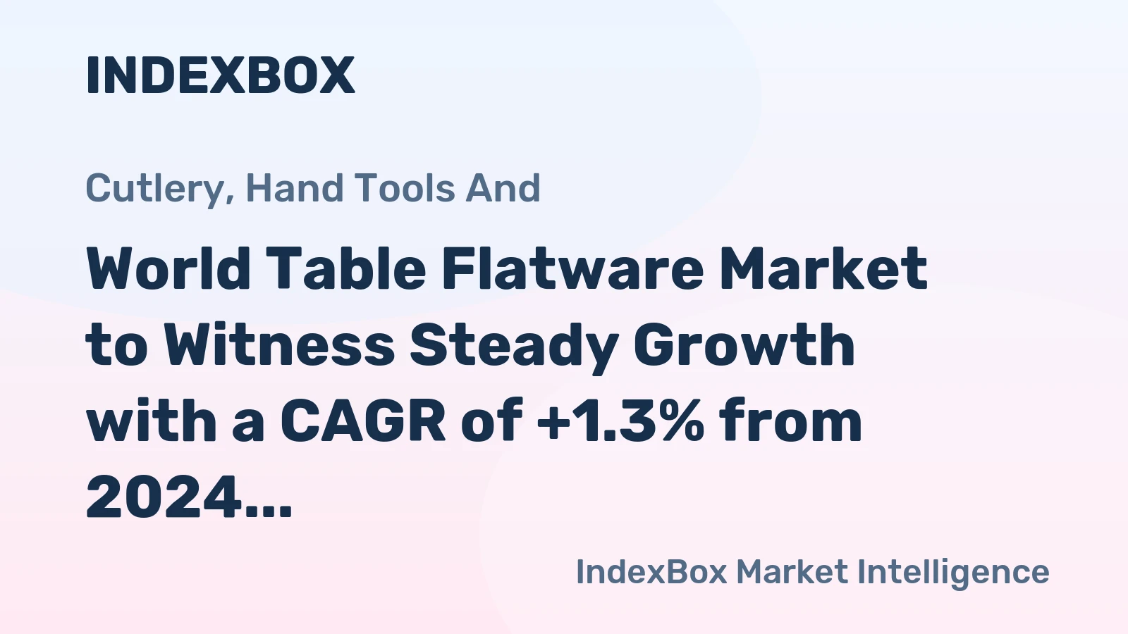 World Table Flatware Market to Witness Steady Growth with a CAGR of +1.3% from 2024 to 2035