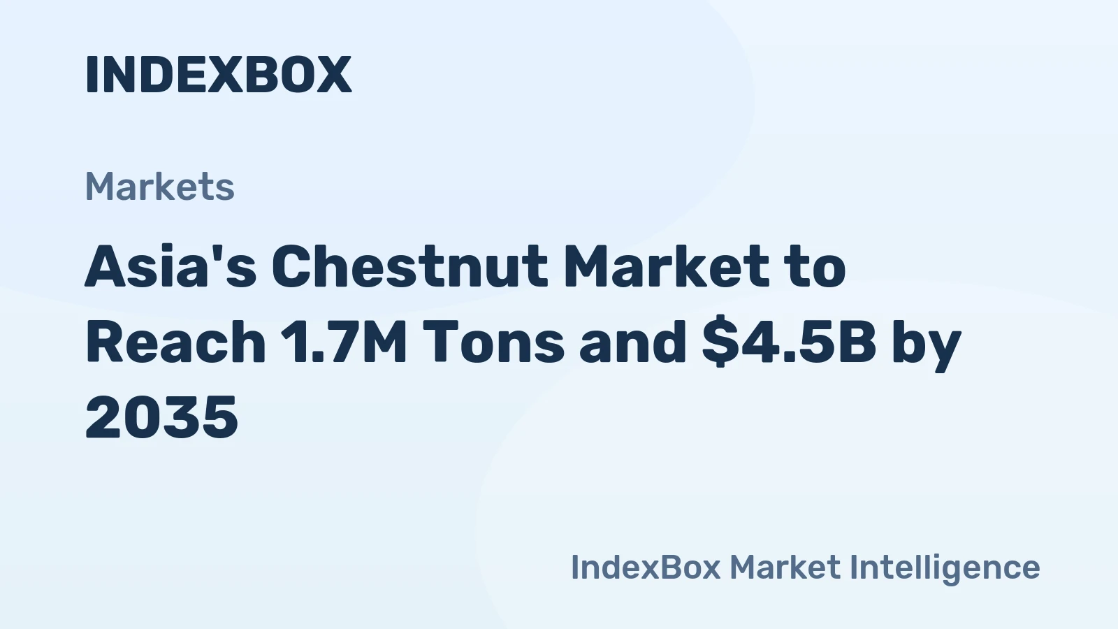 Asia's Chestnut Market to Reach 1.7M Tons and $4.5B by 2035
