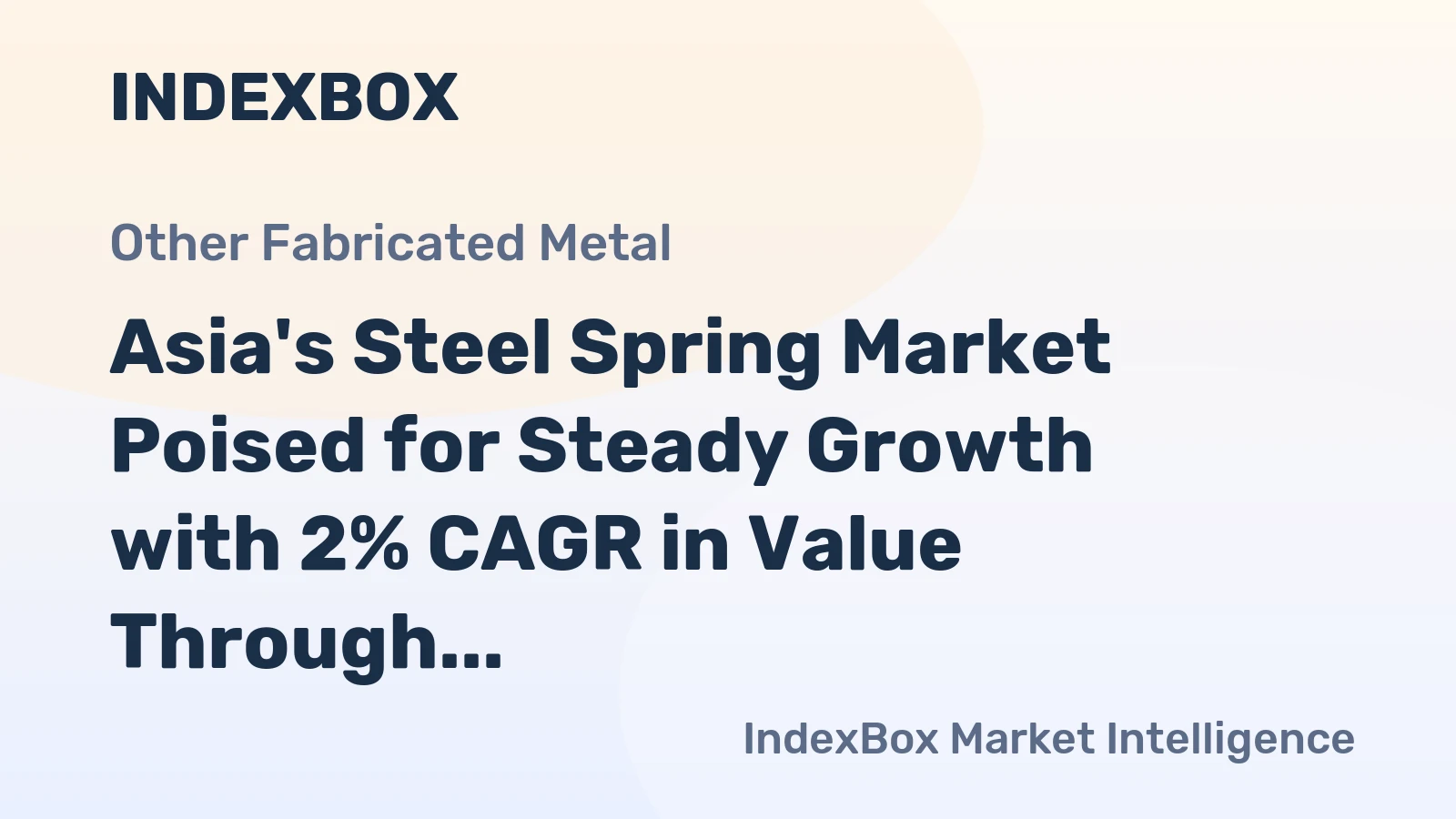 Asia's Steel Spring Market Poised for Steady Growth with 2% CAGR in Value Through 2035