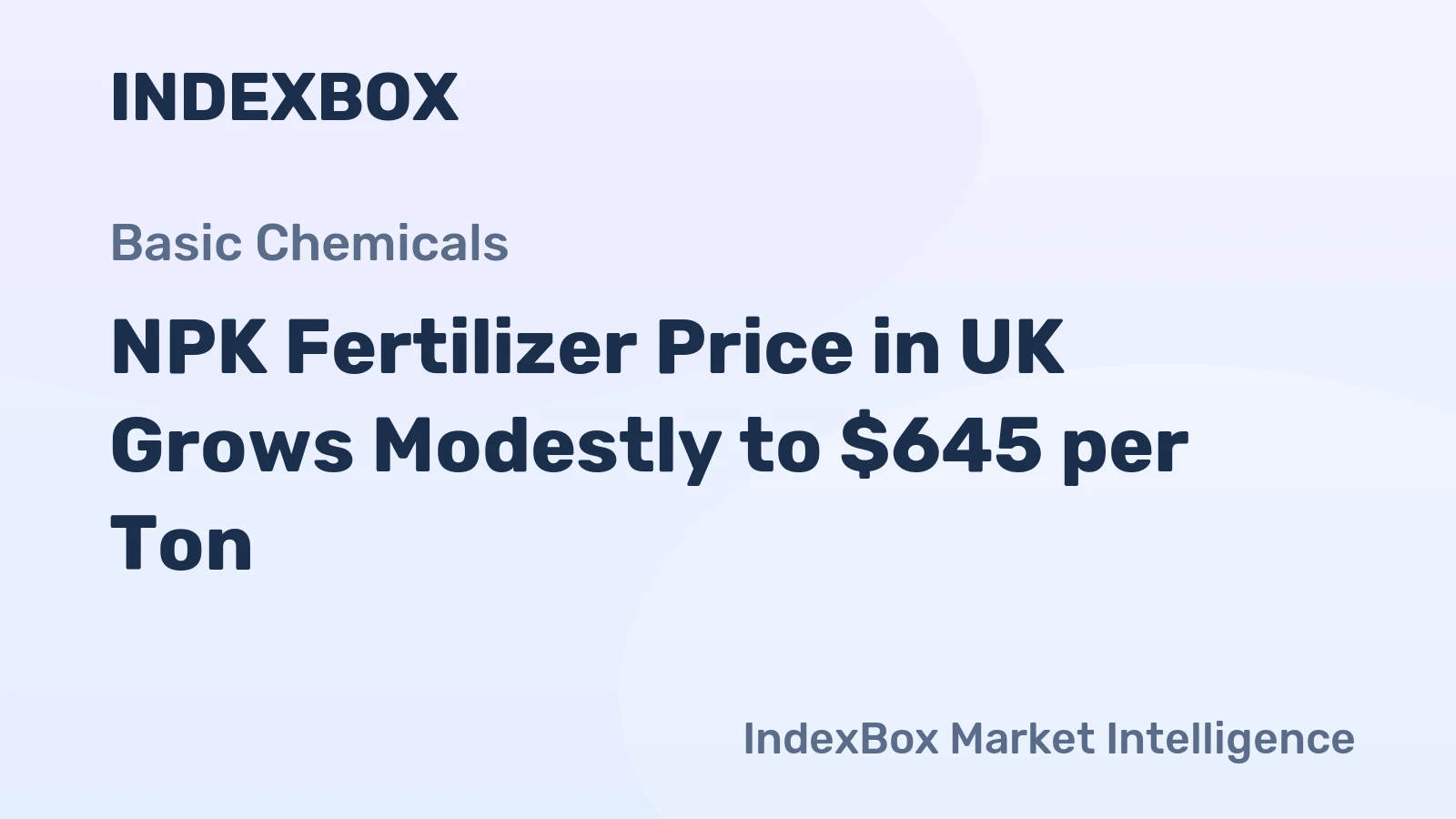 NPK Fertilizer Price in UK Grows Modestly to $645 per Ton
