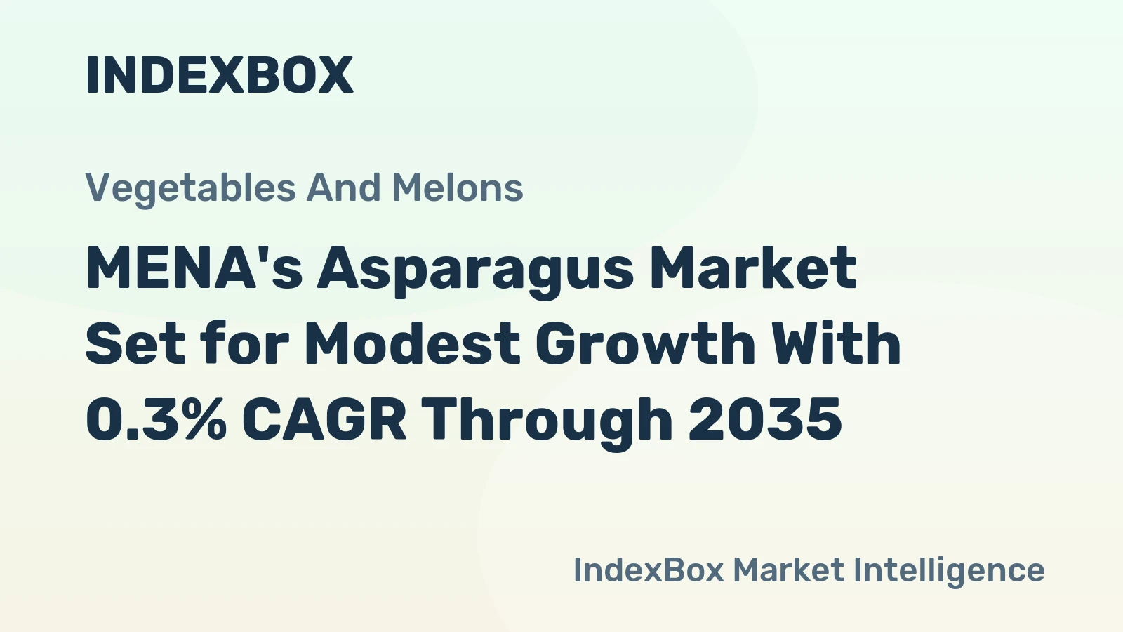 MENA's Asparagus Market Set for Modest Growth With 0.3% CAGR Through 2035
