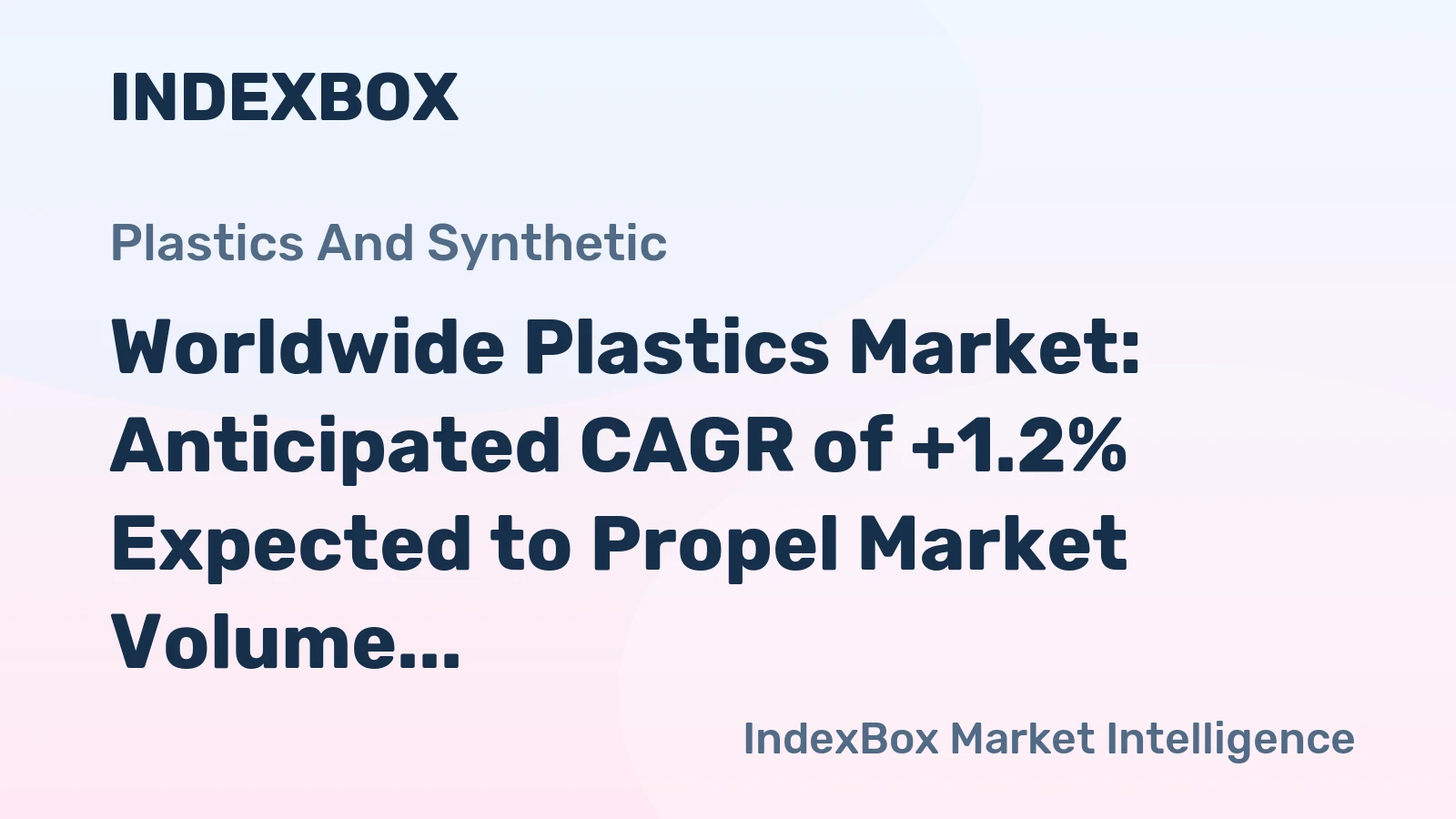 Worldwide Plastics Market: Anticipated CAGR of +1.2% Expected to Propel Market Volume to 600M Tons by 2035