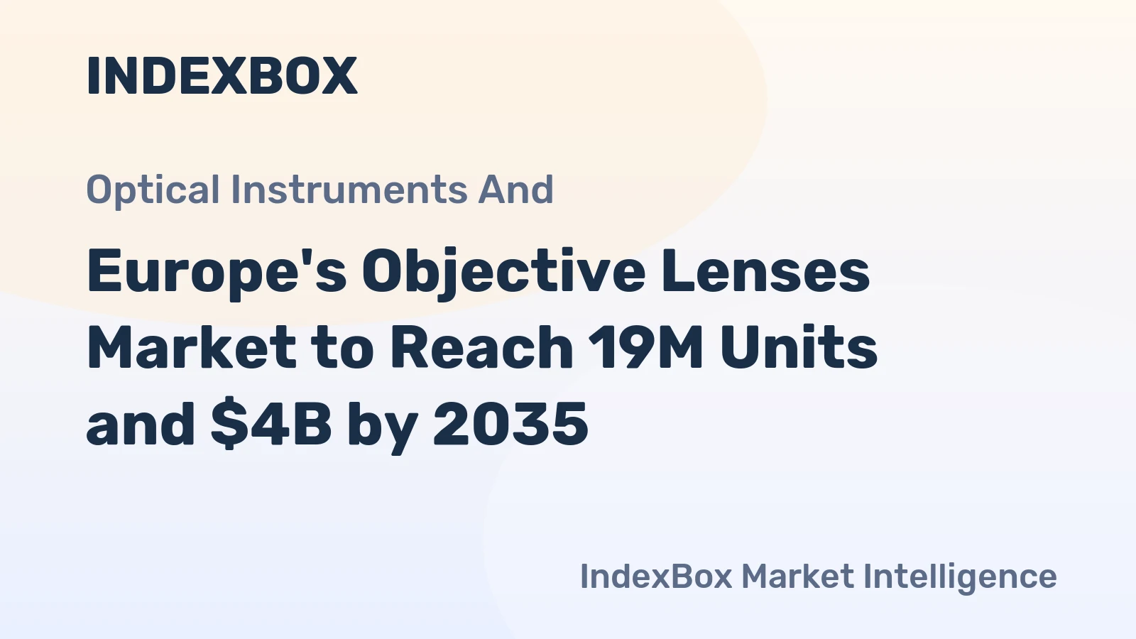 Europe's Objective Lenses Market to Reach 19M Units and $4B by 2035
