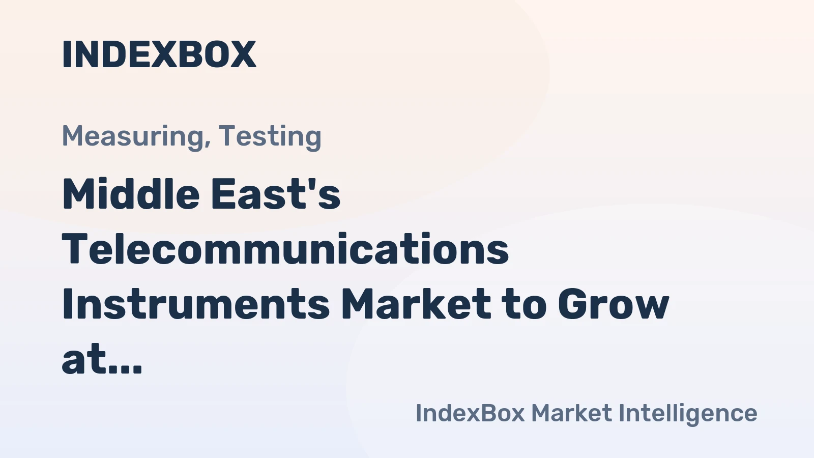 Middle East's Telecommunications Instruments Market to Grow at +0.9% CAGR, Reaching 587K Units and $2.4B Value by 2035