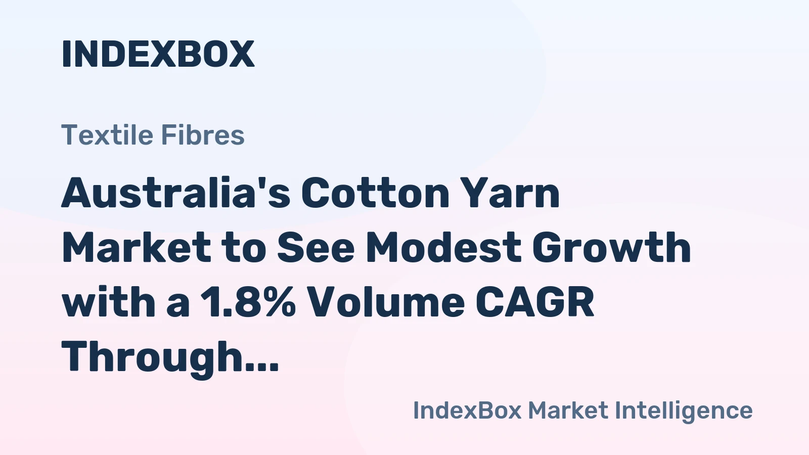 Australia's Cotton Yarn Market to See Modest Growth with a 1.8% Volume CAGR Through 2035